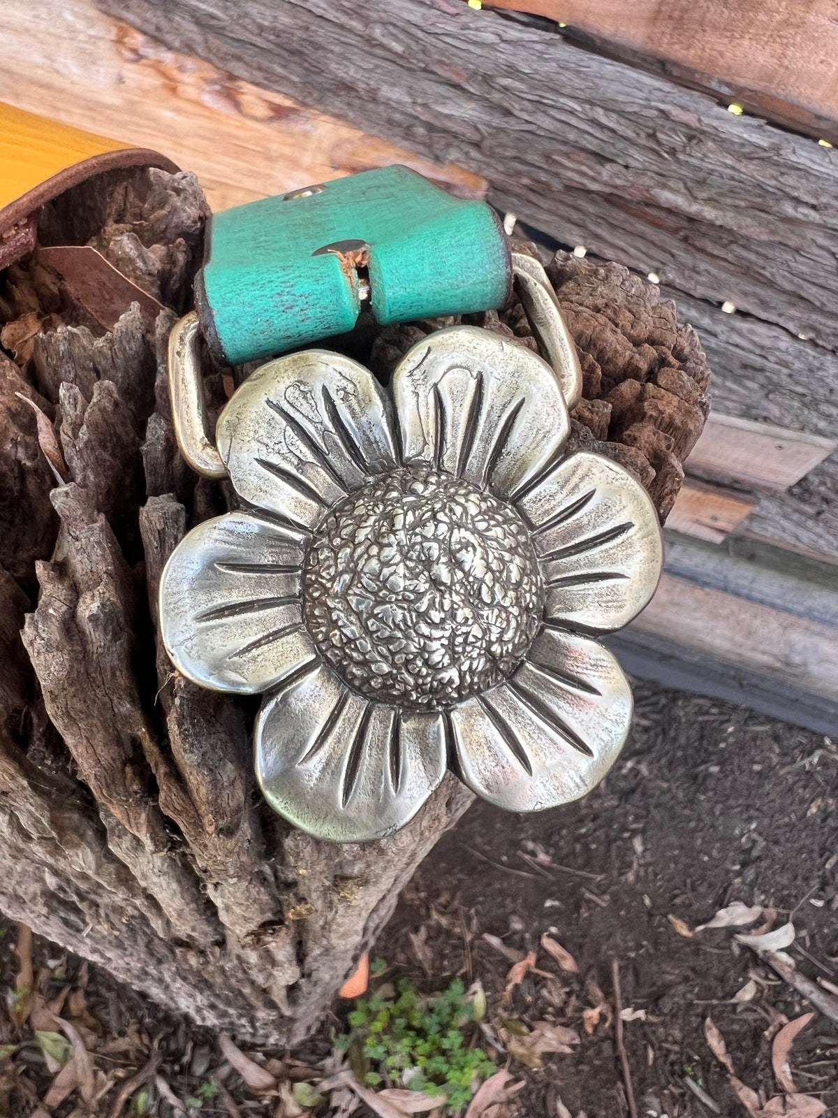 Boho Daisy Flower Handmade Buckle with or without Belt – Daffi Leather ...