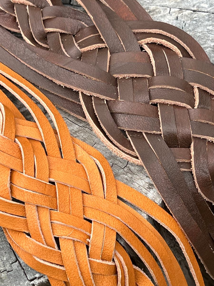Wide Braided Belts – Daffi Leather Studio